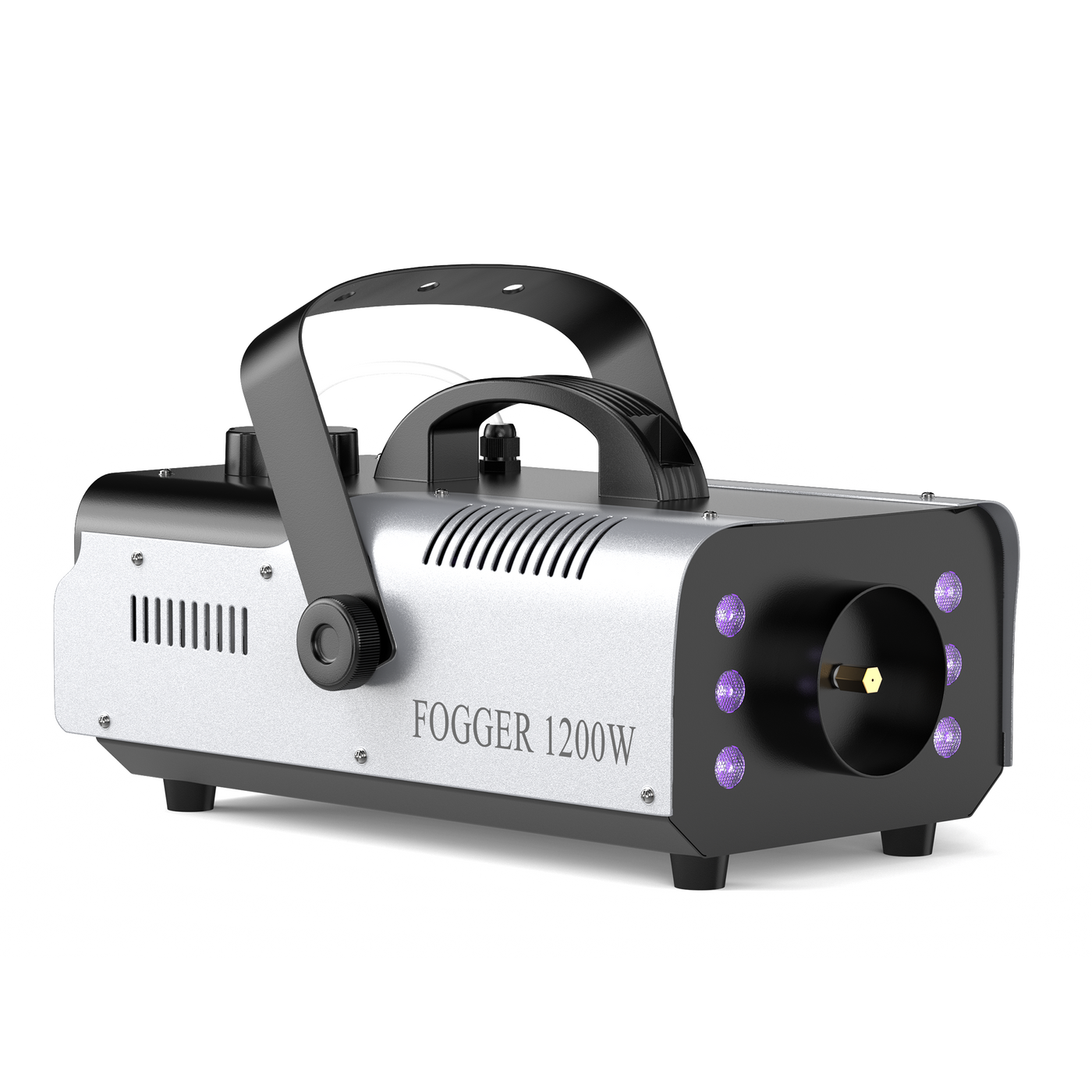 Fog Machine 1200W with Wireless Remote Control and 6 LED Lights